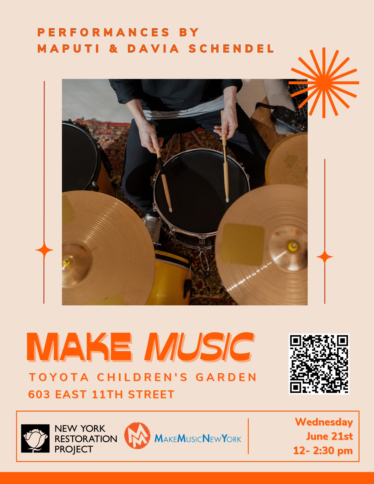 Make Music New York x NYRP at Toyota East Children's Learning Garden ...