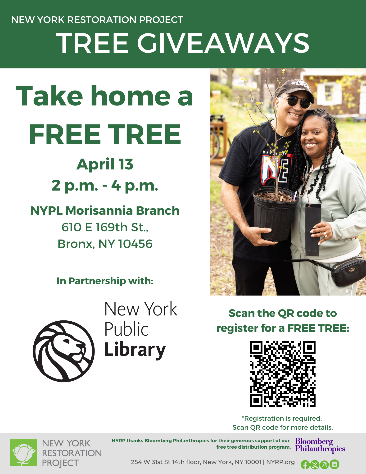 Tree Giveaway: New York Public Library—Morrisania - New York ...