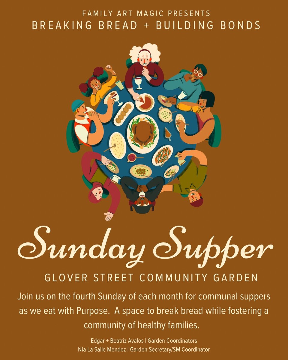 Sunday Supper at Glover Street Community Garden - New York Restoration ...